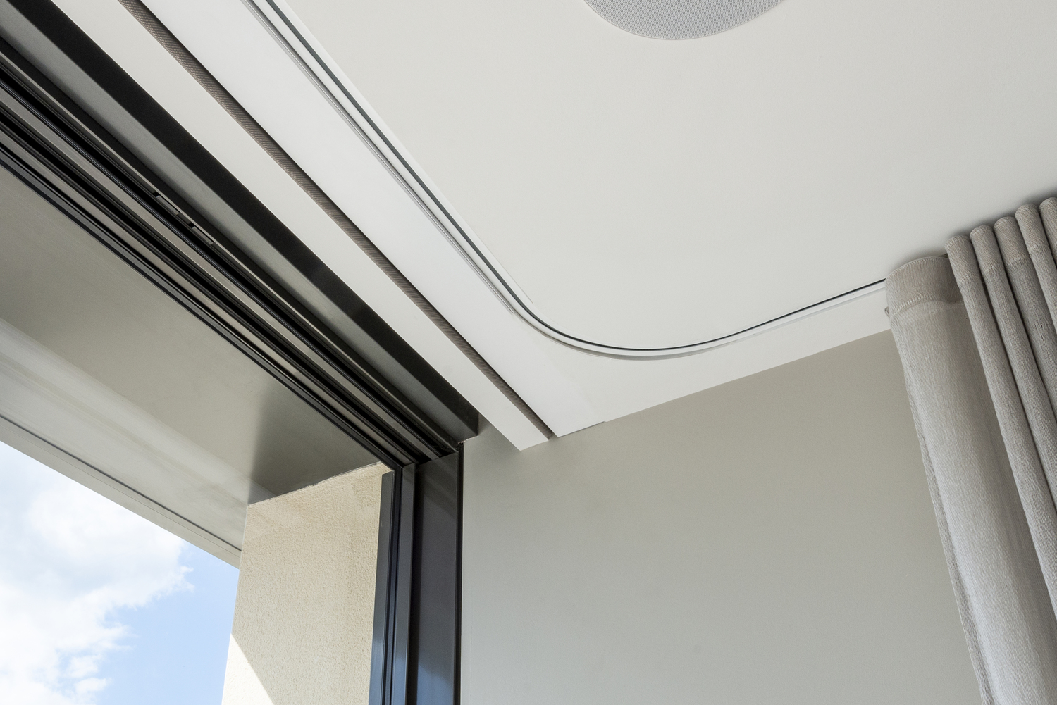Recessed Ceiling Curtain Track System | Shelly Lighting