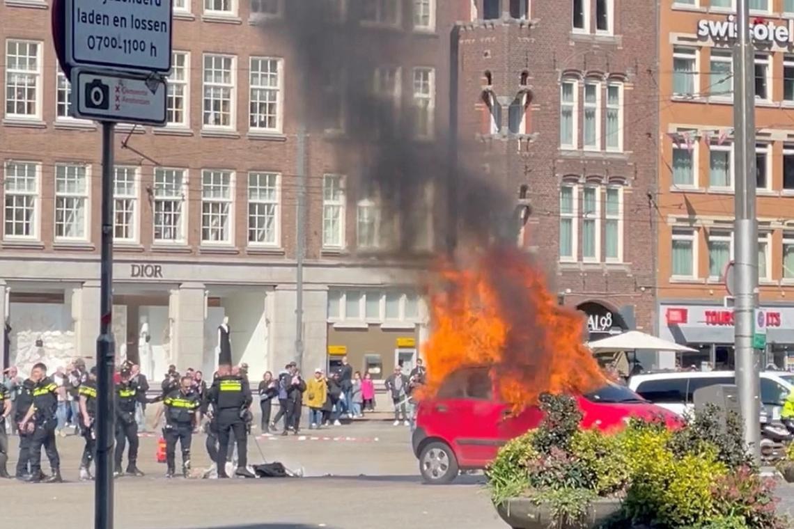 Driver of car in Amsterdam explosion may have been attempting suicide