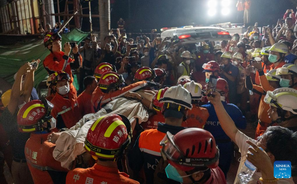 China Search and Rescue Team recovers survivor in quake-hit Myanmar ...