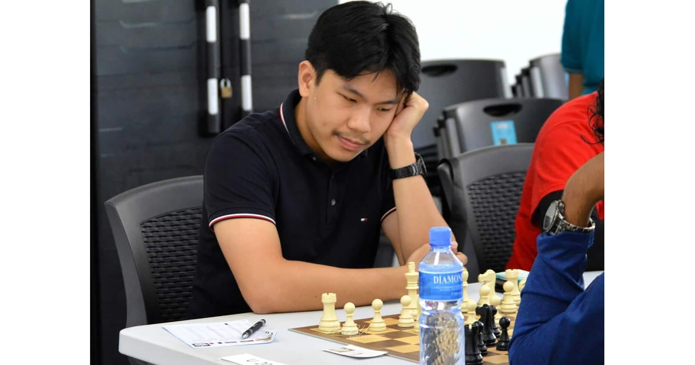 Yeung op half punt van schaaktitel