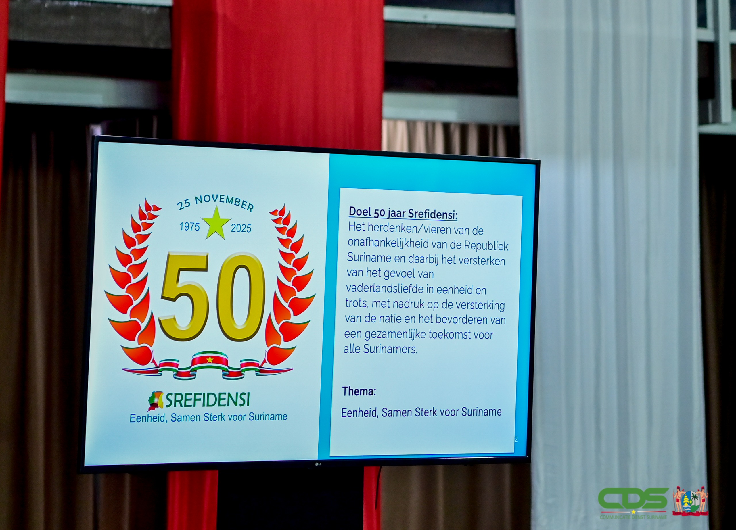 Logo, thema en programma voor viering 50 jaar onafhankelijkheid ...