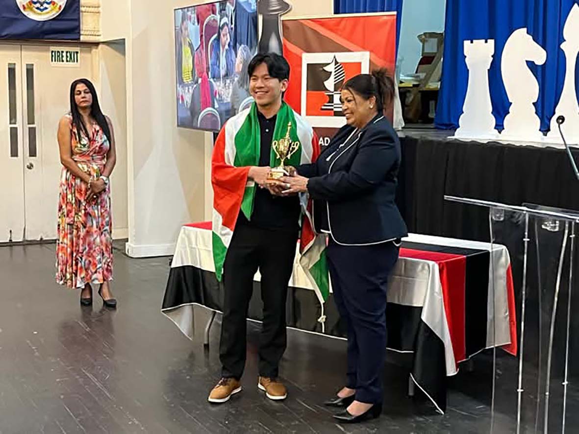 Jason Yeung presteert goed in Trinidad