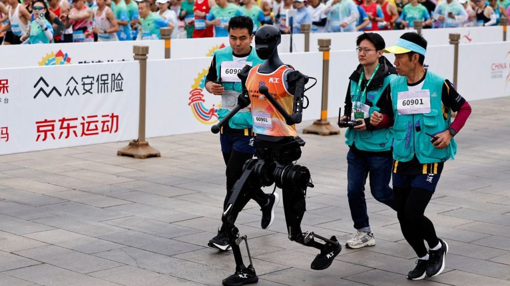 Robots ran against humans in world’s first humanoid half-marathon