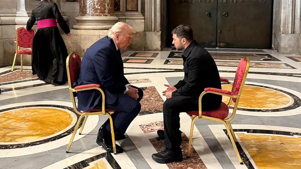 Trump en Zelensky zien elkaar in Rome voor het eerst na ruzie