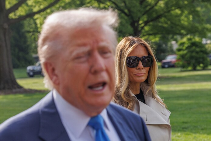 Melania Trump spendeerde nog geen 14 dagen in Witte Huis