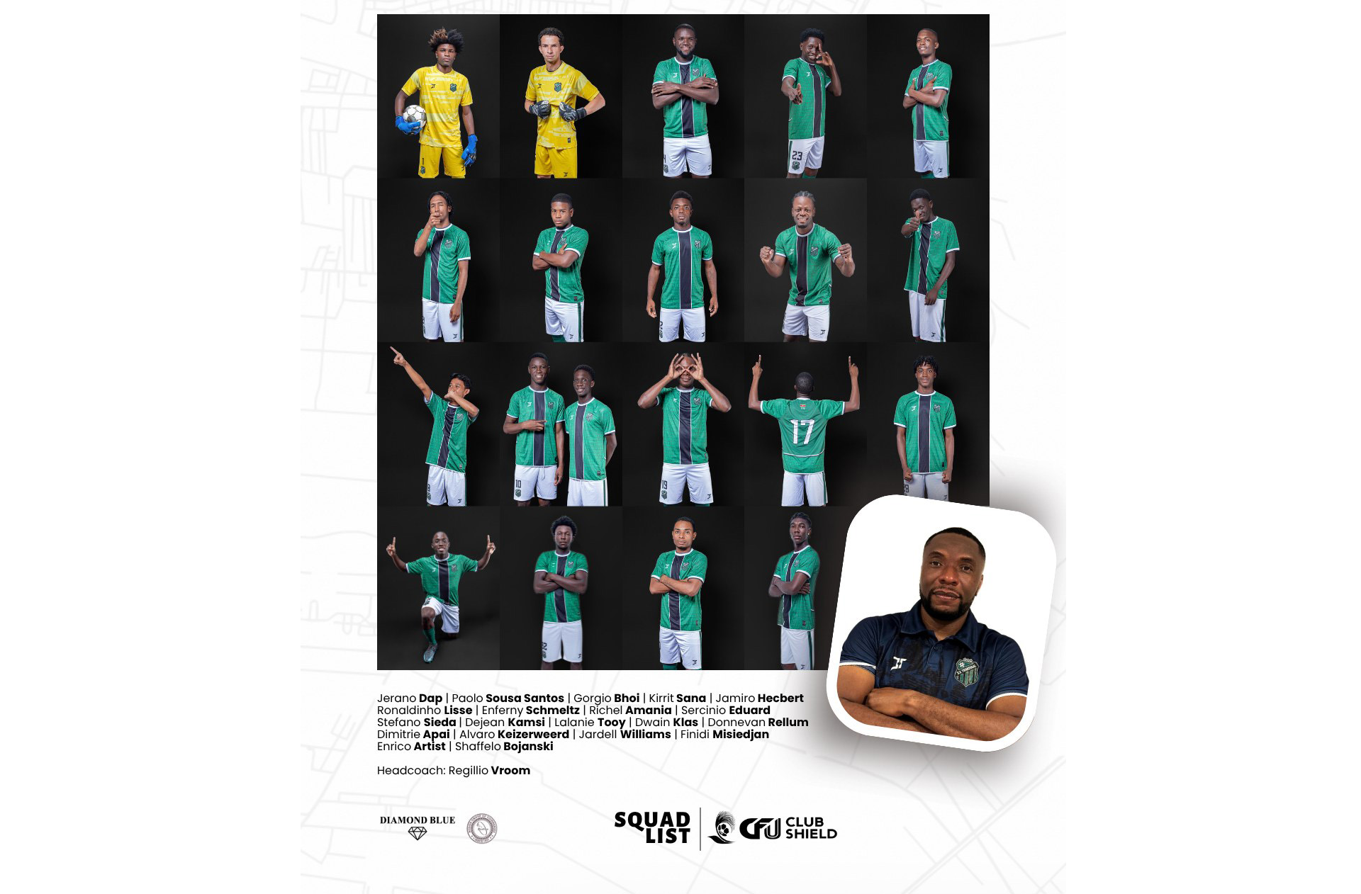 Transie interim-trainer maakt selectie bekend voor CFU Club Shield