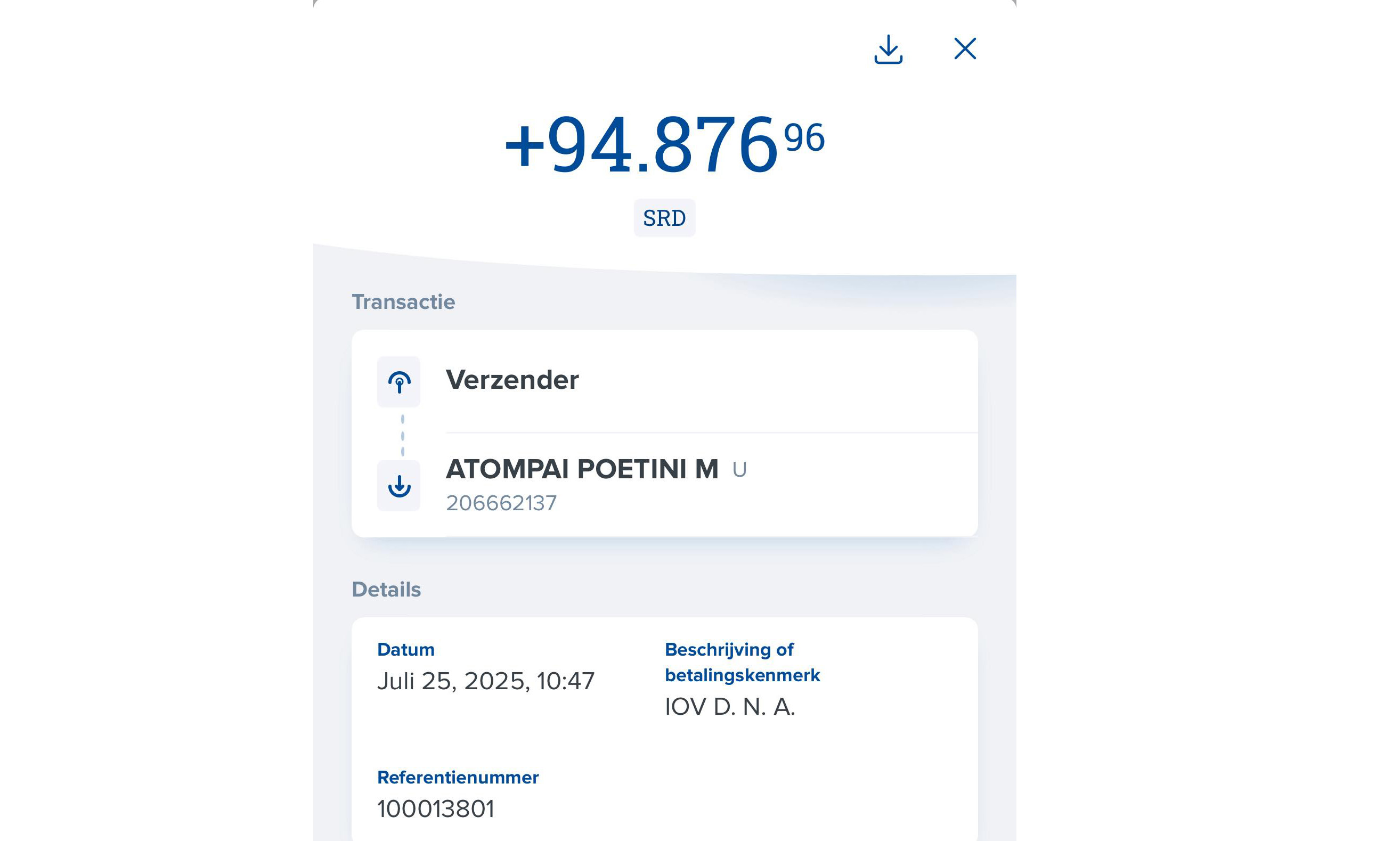 Atompai houdt woord: SRD 50.000 per maand apart voor samenleving