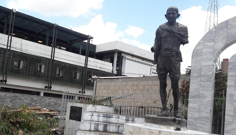 Gandhi’s Birthday Approaches: Statue Stripped of Parts