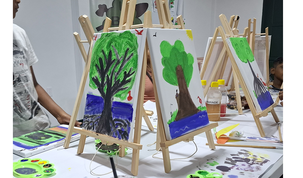 Children in Nickerie learn about importance of mangrove trees