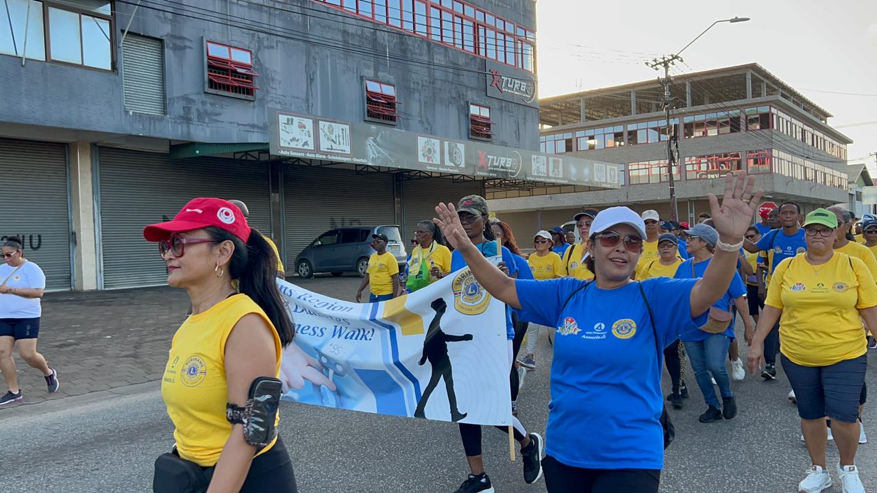 Samen Sterk tegen Diabetes: Lions en BVSS brengen Suriname in beweging