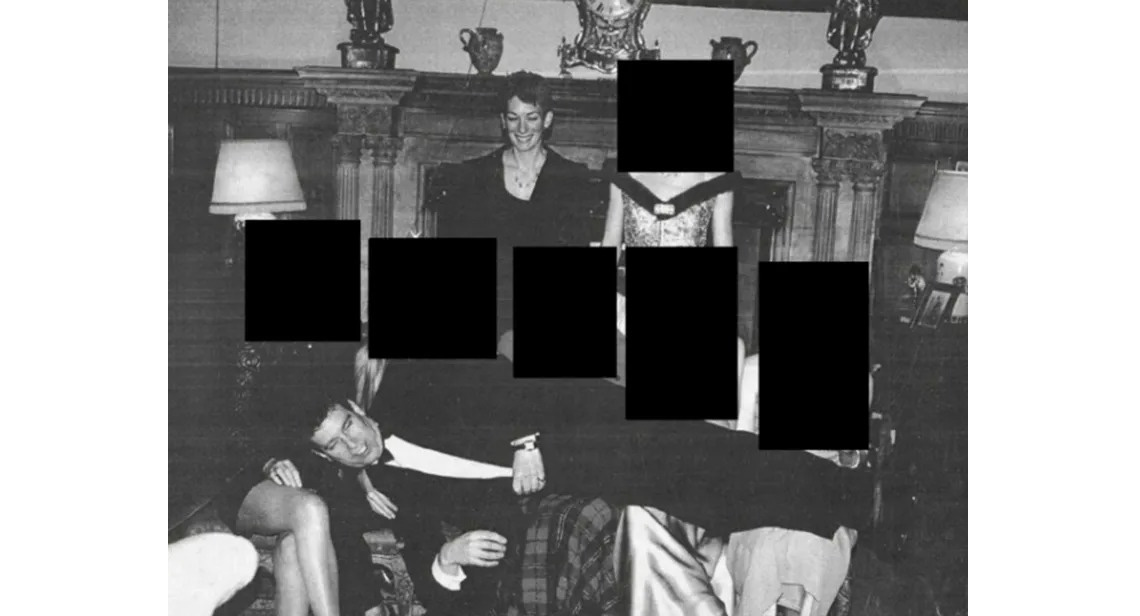 Photo of Andrew lying on laps at Sandringham in new Epstein files