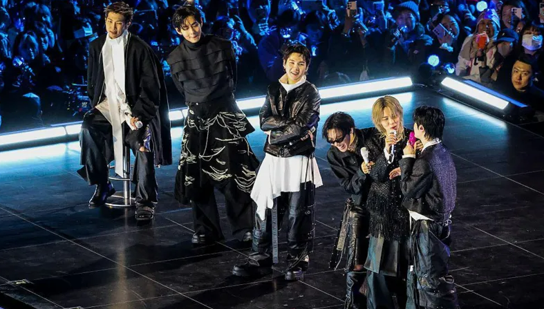 BTS makes live return in front of huge crowd
