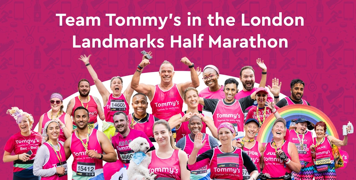 Team Tommy's in the 2026 London Landmarks Half Marathon