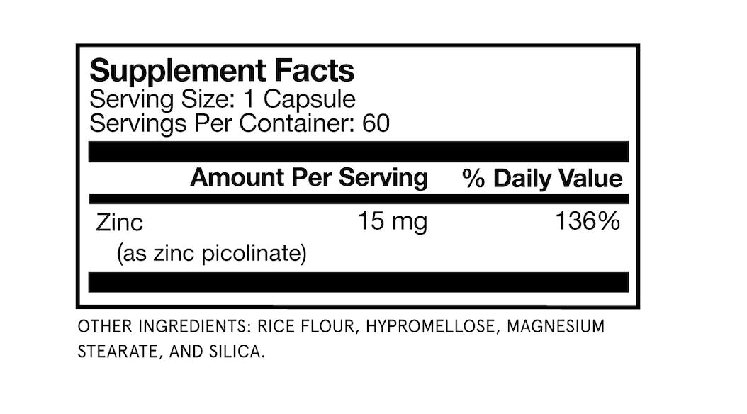 Zinc Picolinate 15mg Supplement - Immune Support – Momentous