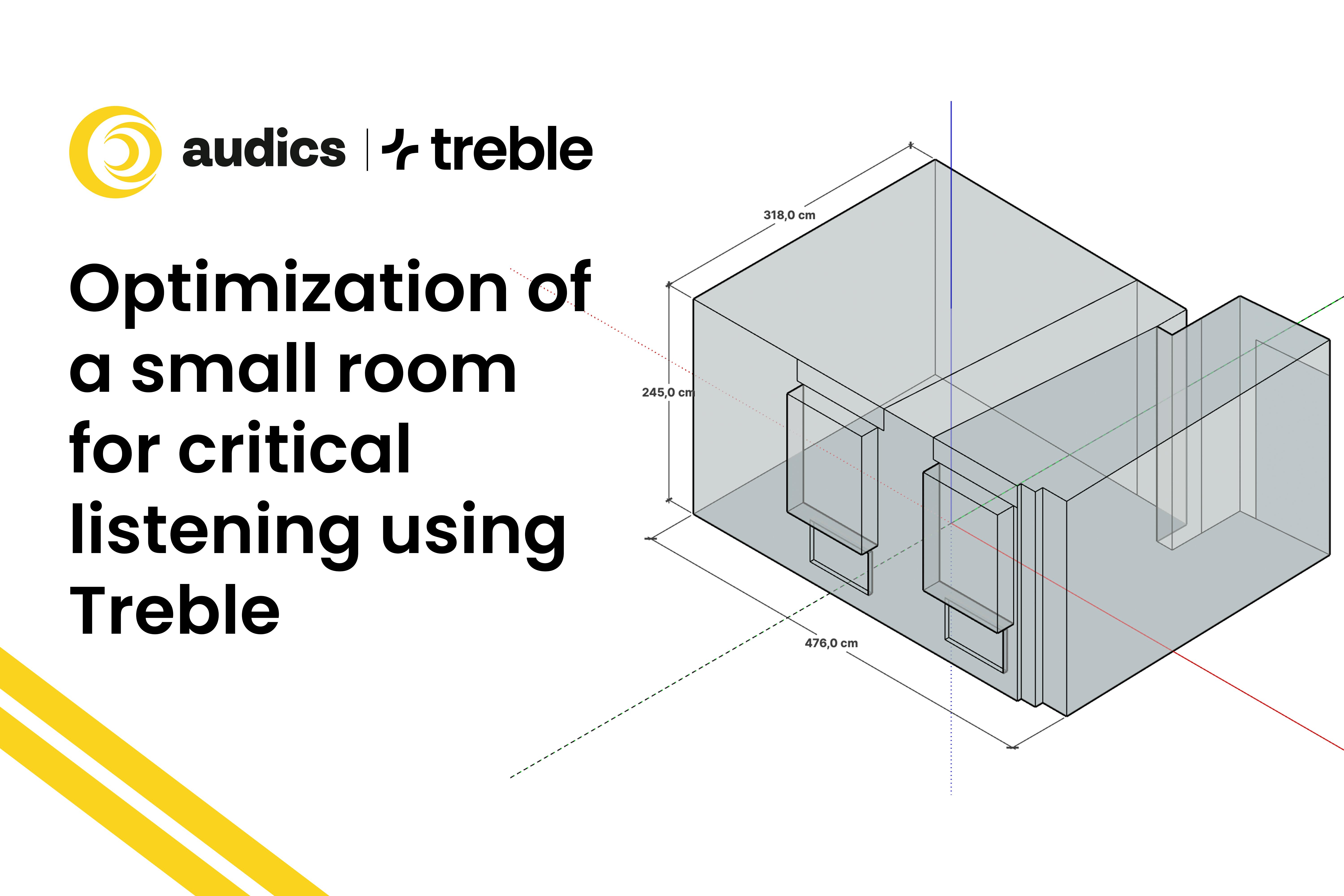 Optimization of small room for critical listening using Treble - Treble