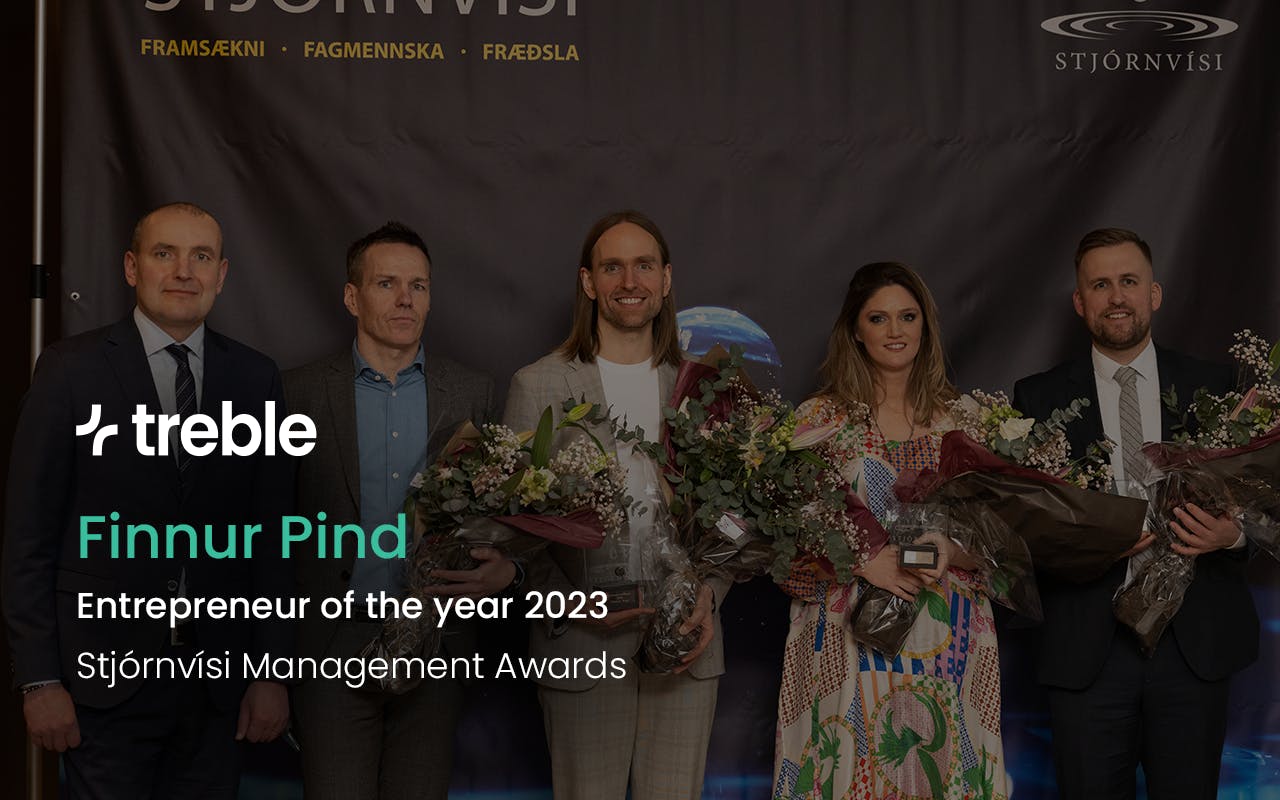 Finnur Pind - Entrepreneur of the year 2023 - Treble