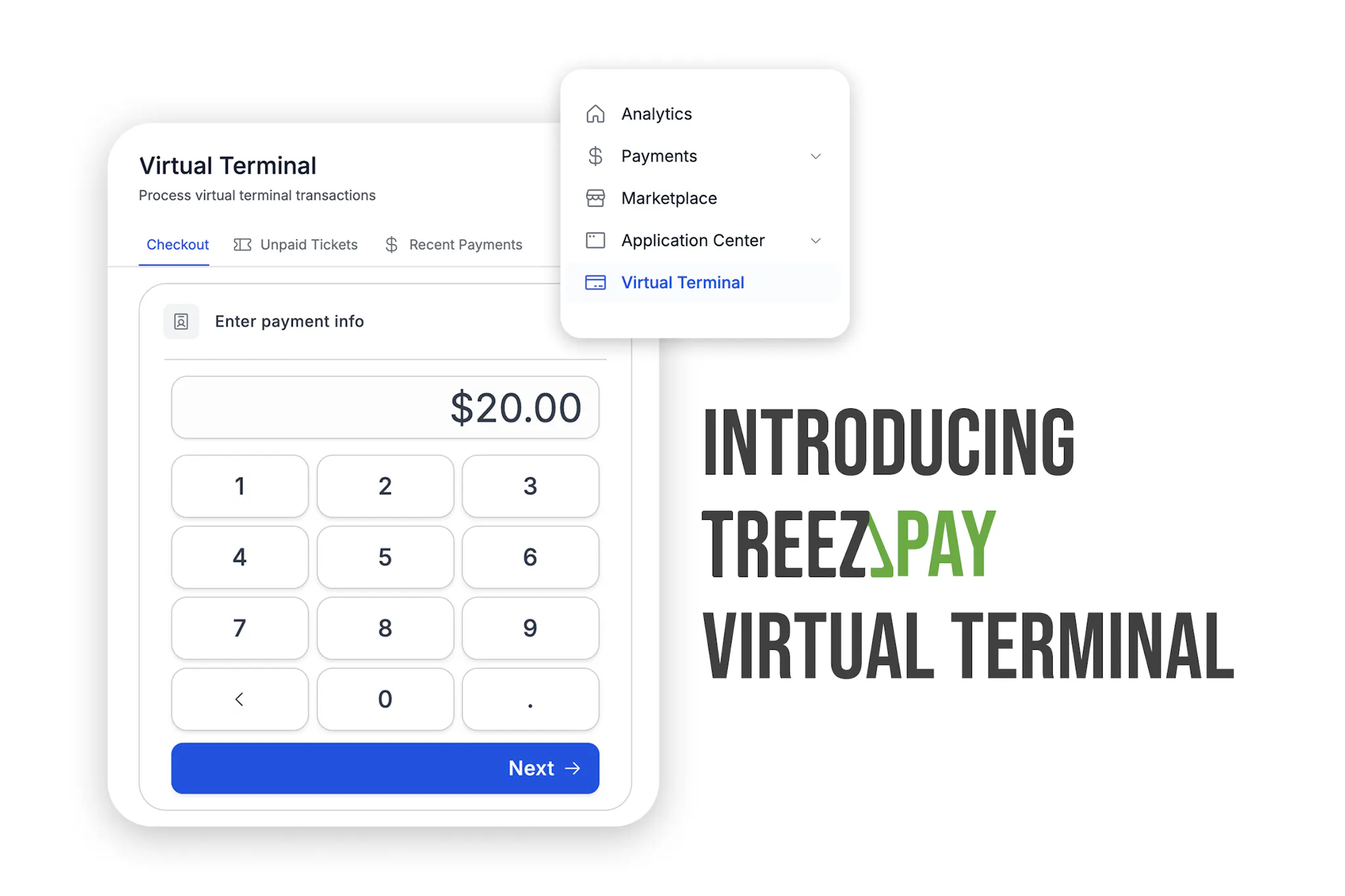 Introducing the TreezPay Virtual Terminal: Take Payments Anytime, Anywhere.