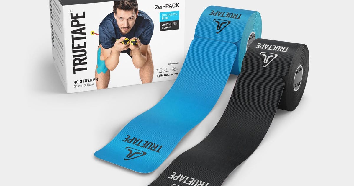TRUETAPE® Precut Duo | Pre-cut kinesiology tape in a value pack