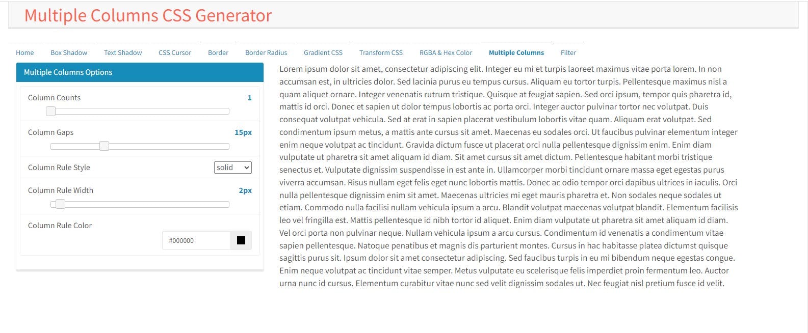 Best CSS Multi-Column Generators for Web Developers Best CSS Multi-Column Generators for Web Developers