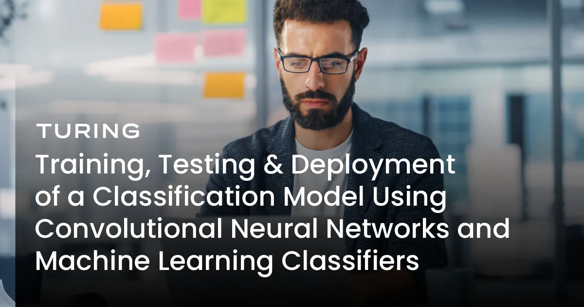 Training, Testing & Deploy of Classification Model Using CNN & ML