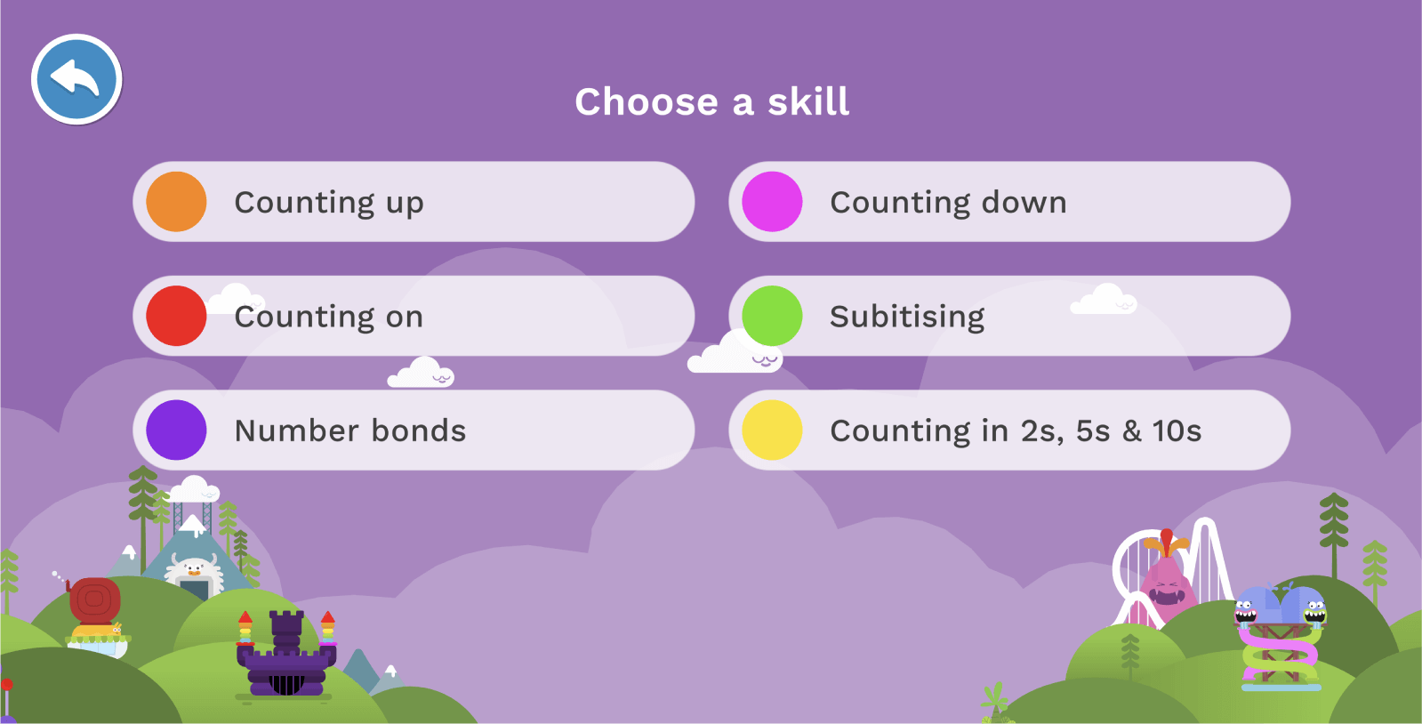 Teach Your Monster Number Skills Practice Mode