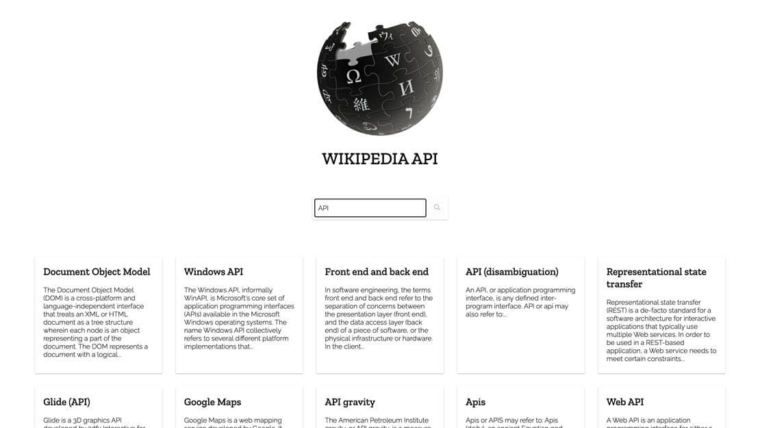 Wikipedia Api Challenge The Ultimate Api Challenge