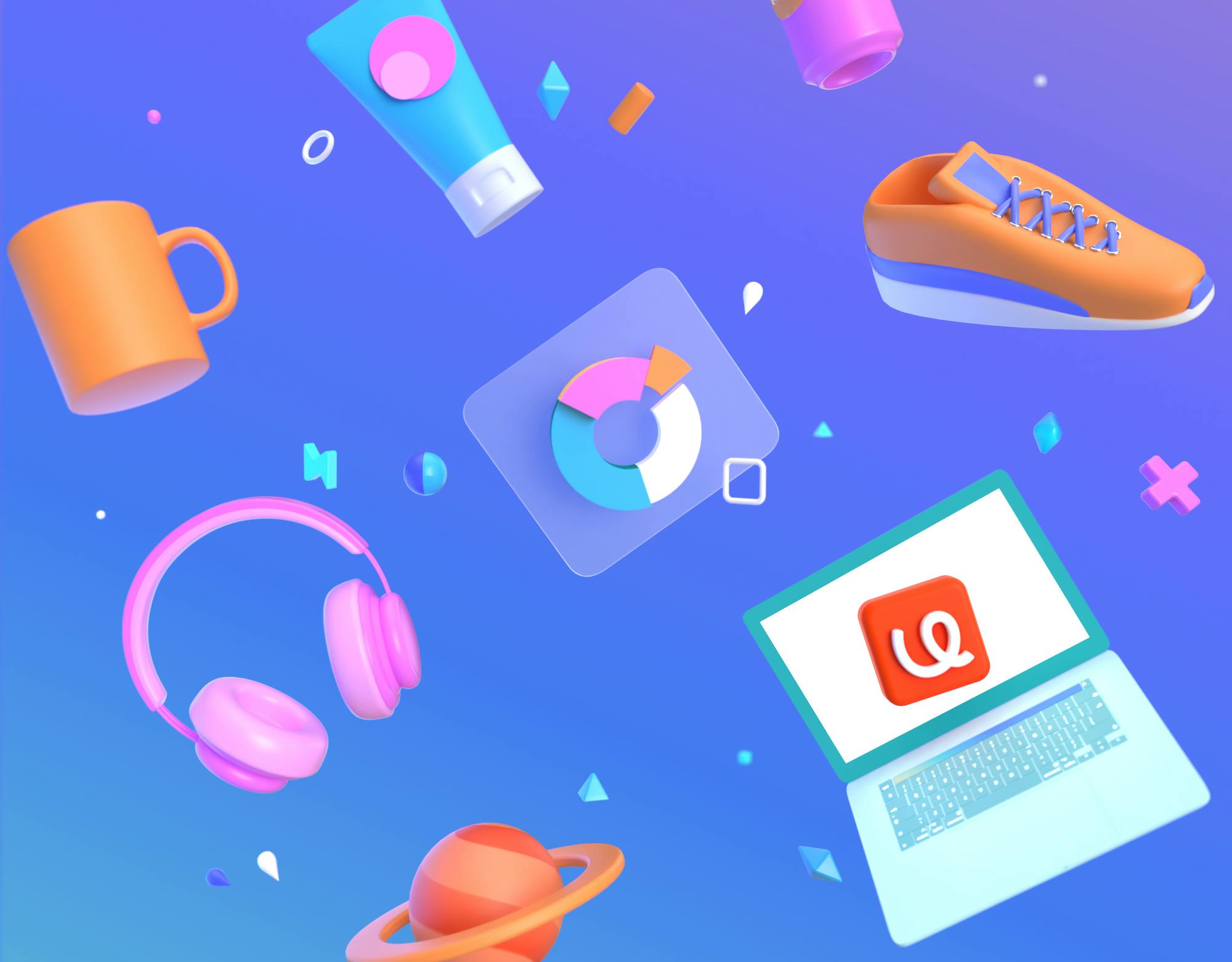 uMake+: Unlimited 3D models, textures, environment maps, photos and more