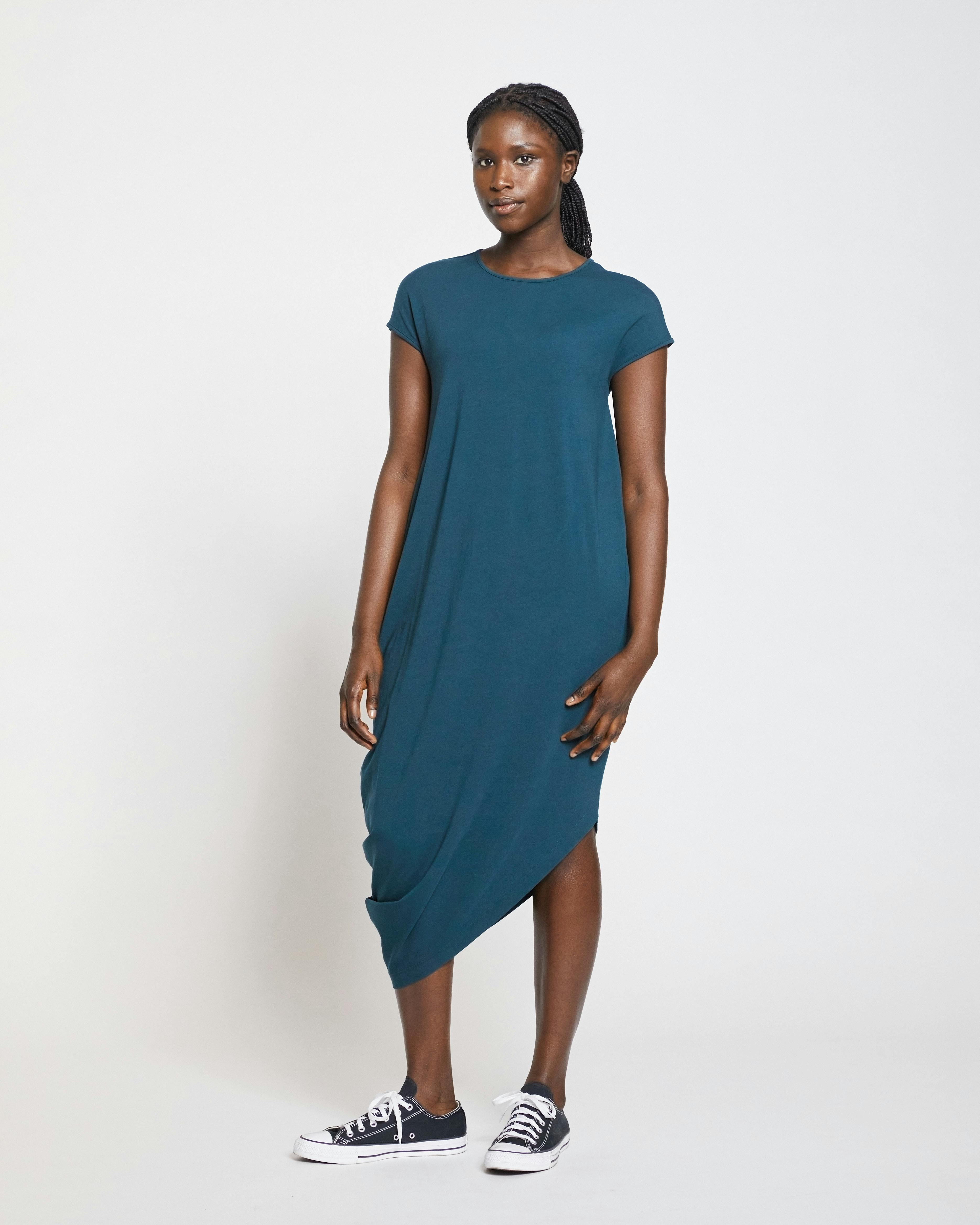 Iconic Geneva Dress - Deep Sea | Universal Standard