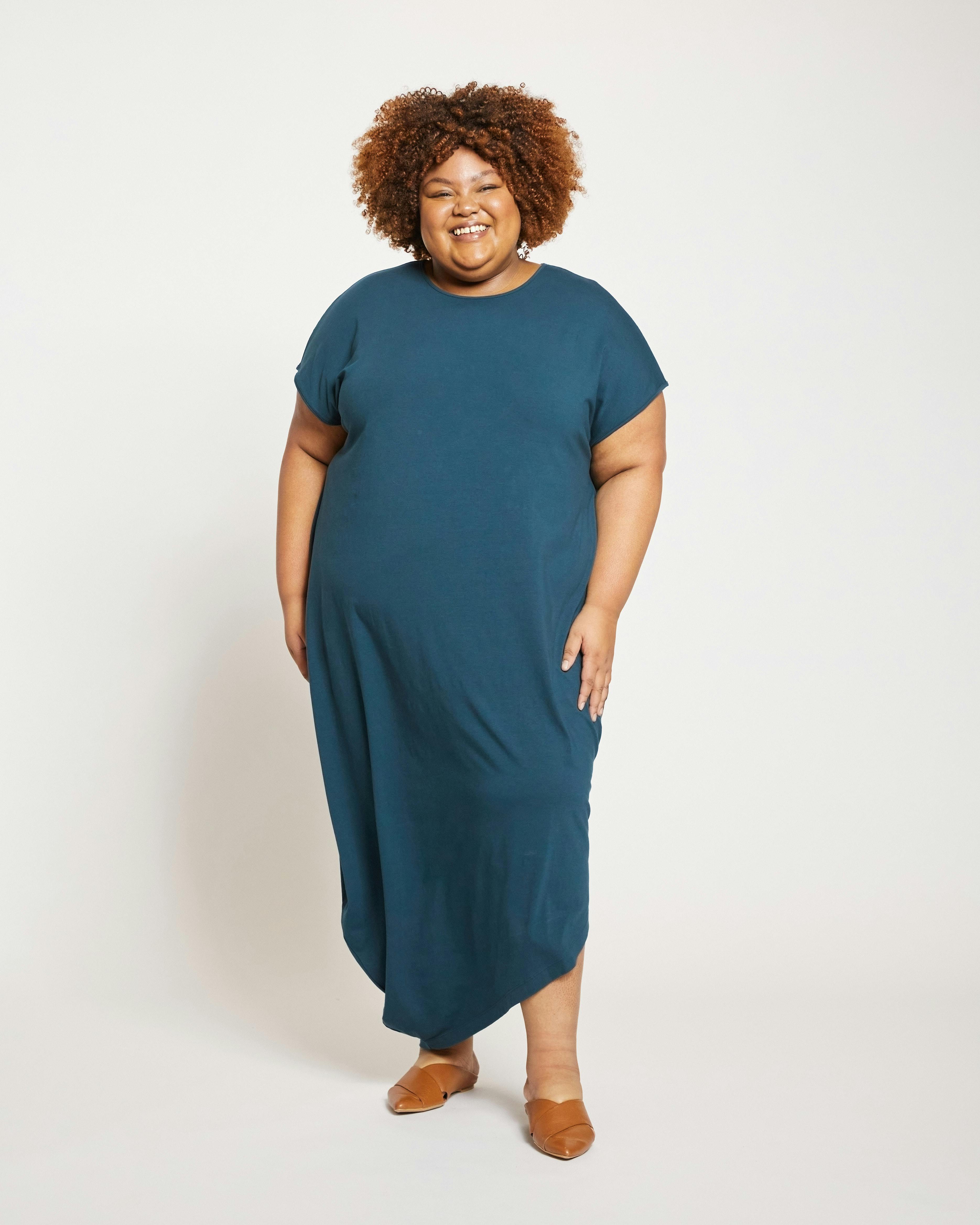 Iconic Geneva Dress - Deep Sea | Universal Standard