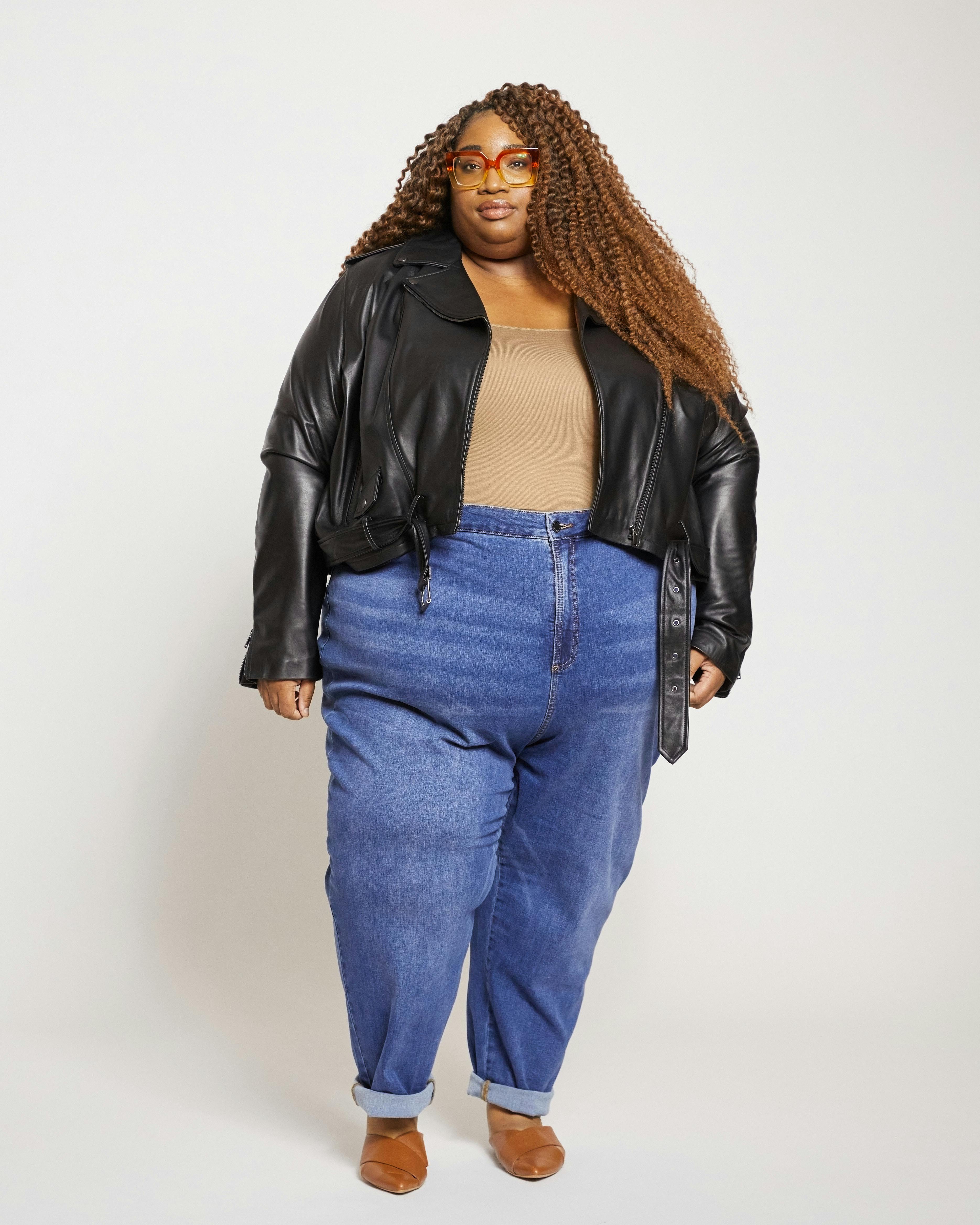 Leeron Leather Moto Jacket - Chili Chocolate | Universal Standard