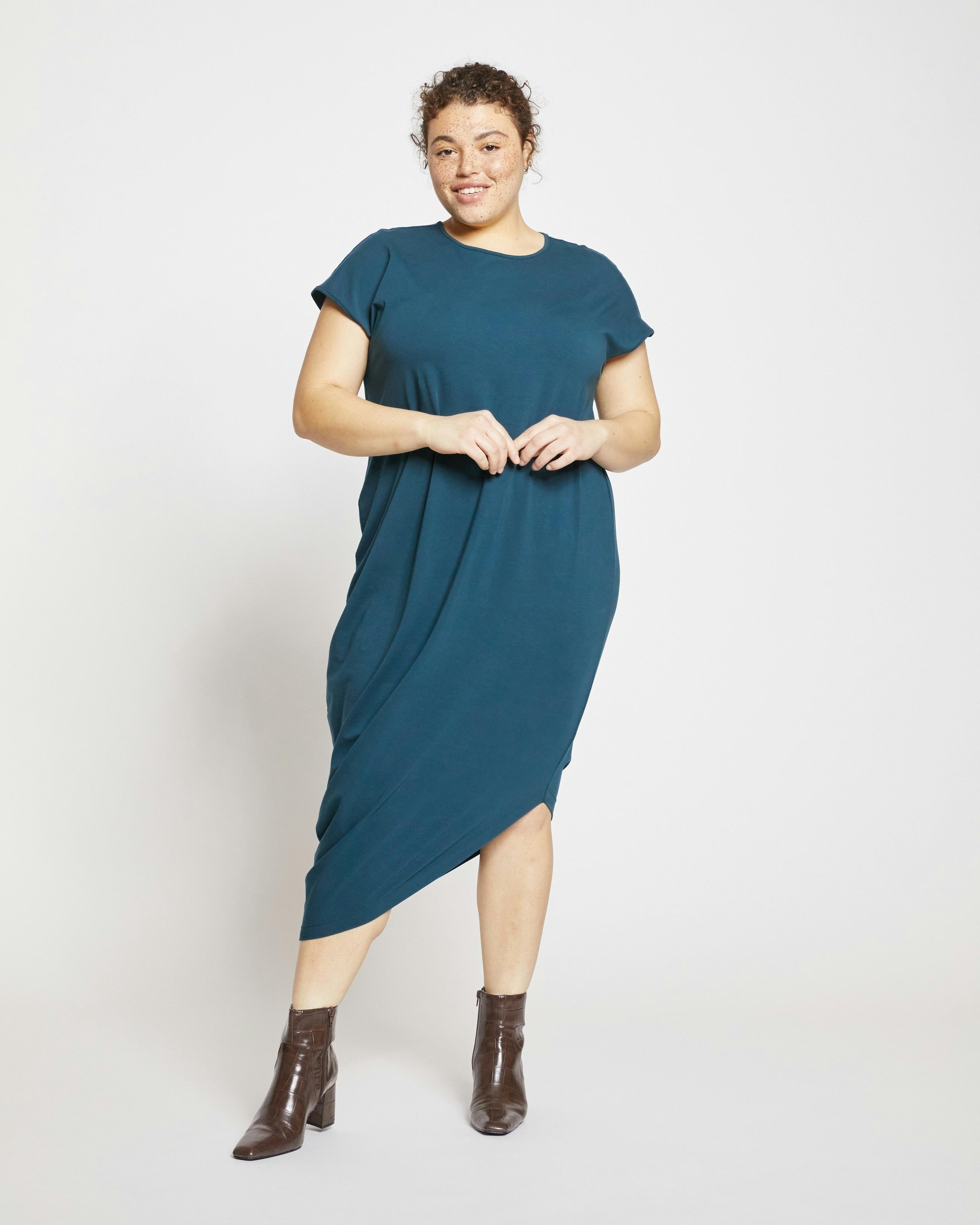 Iconic Geneva Dress - Lapis | Universal Standard
