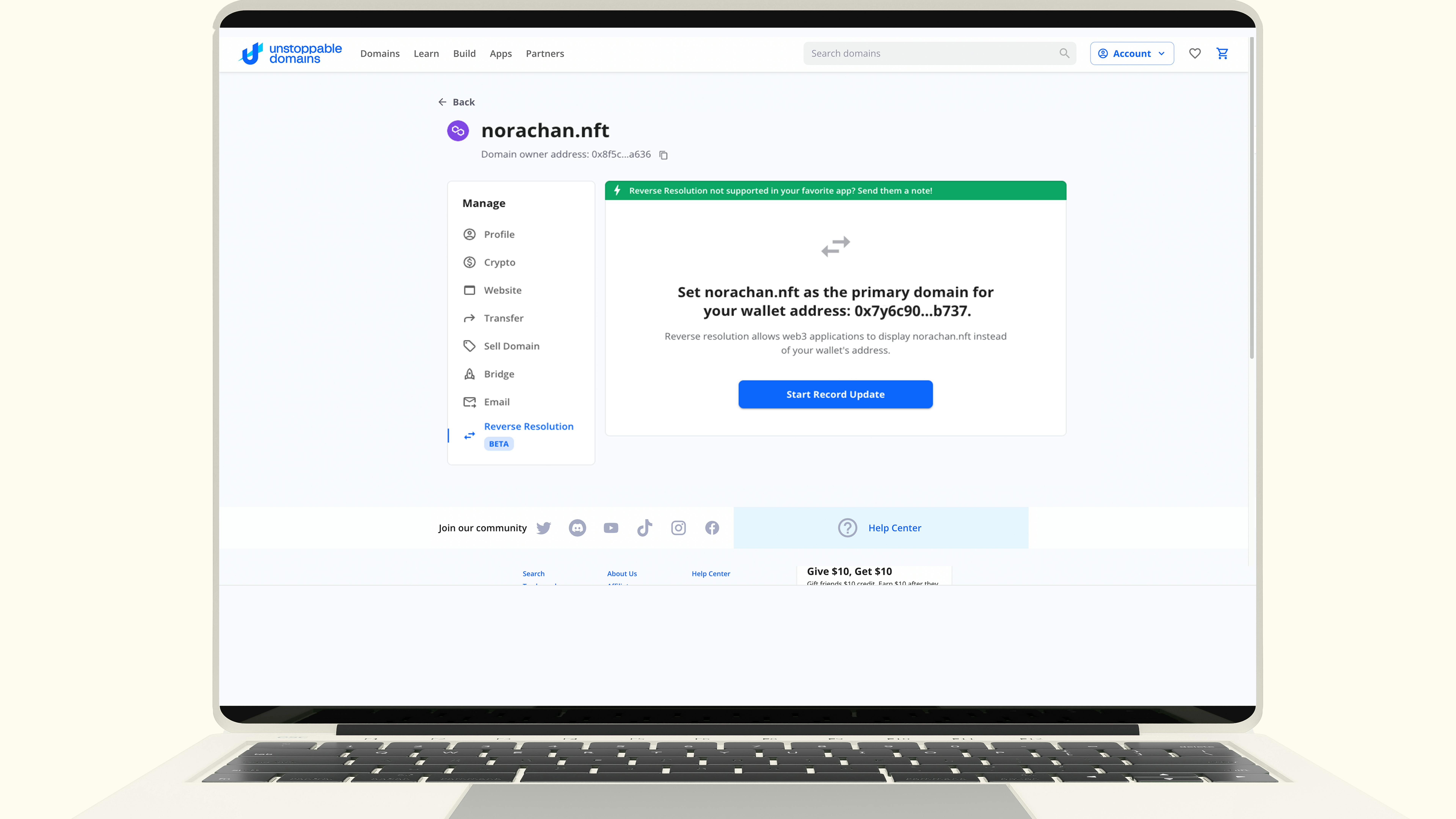 Make Web3 More Personal with Reverse Resolution | Unstoppable Domains