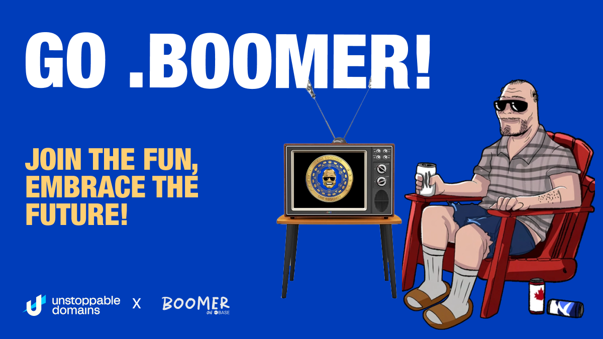 Join the Fun, Embrace the Future: Go .boomer! | Unstoppable Domains