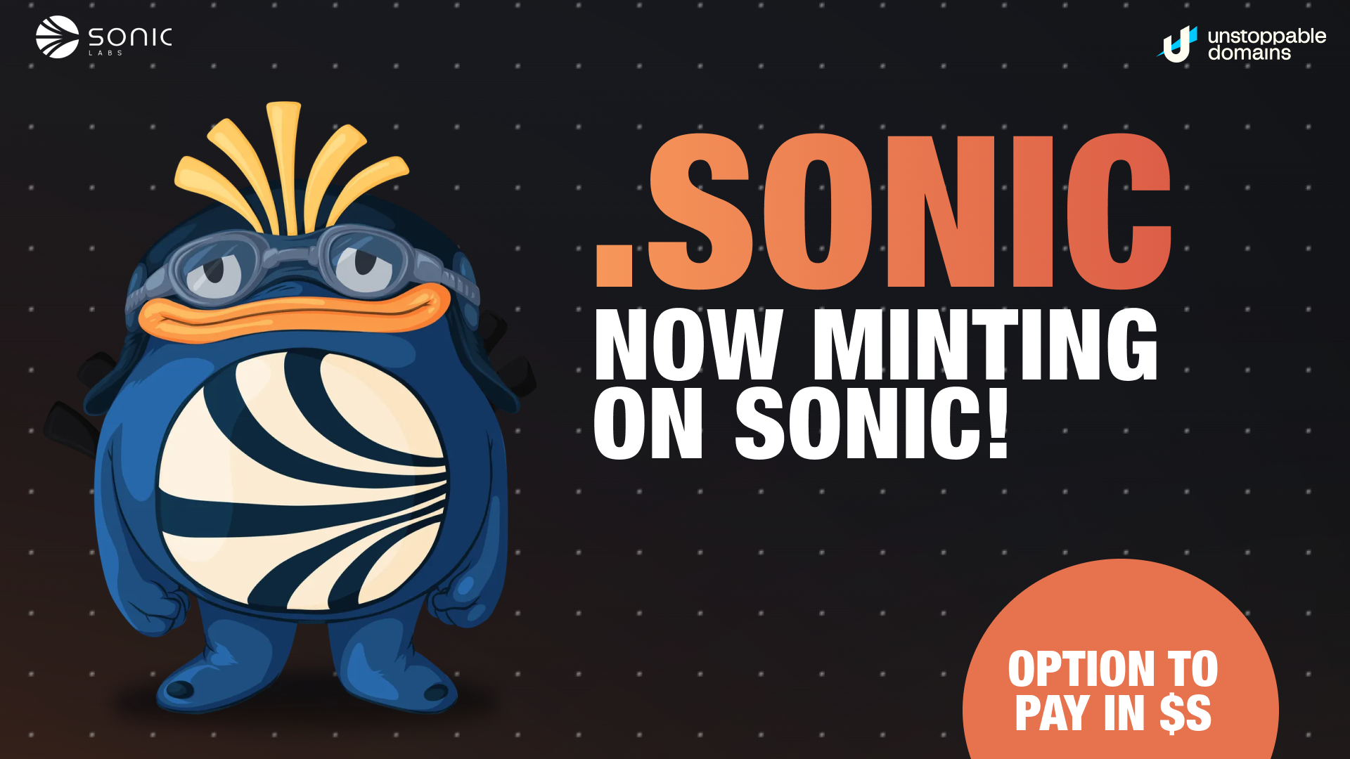 .sonic Is Now Minting on Sonic! | Unstoppable Domains
