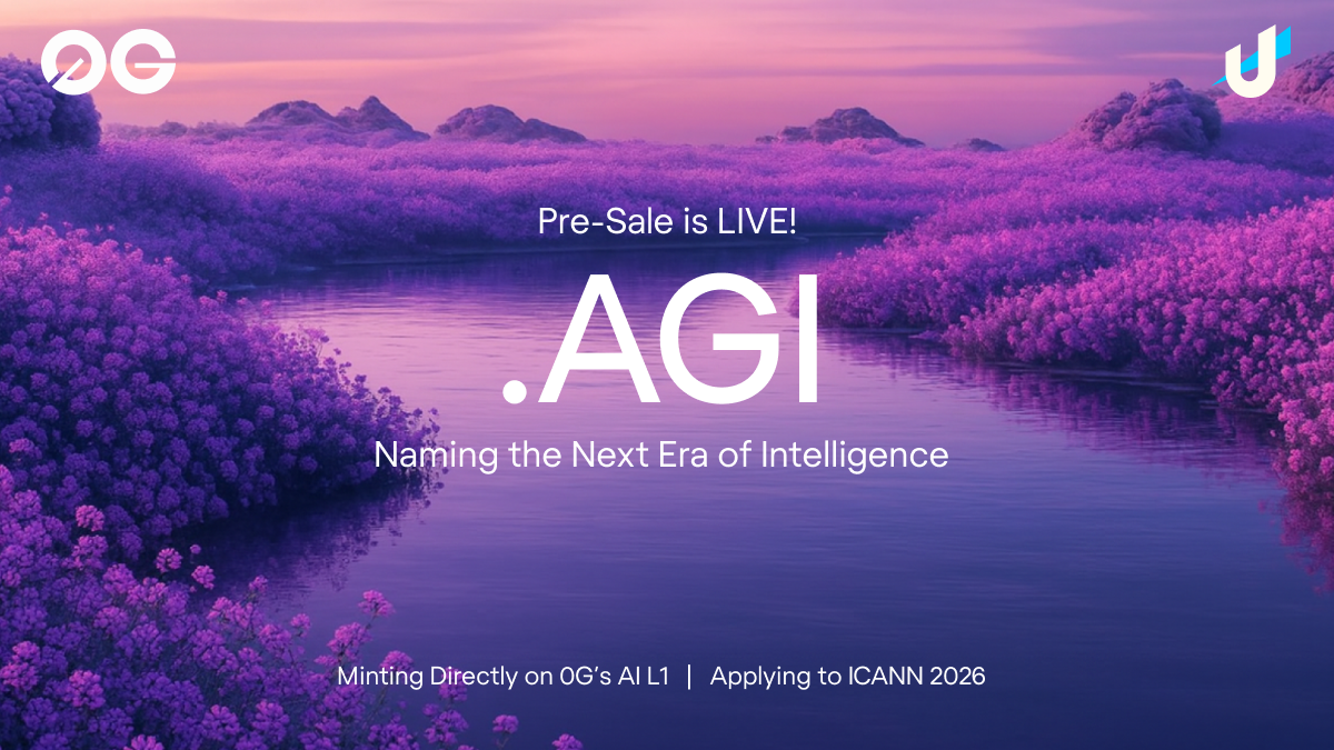 .AGI — Pre-Sale LIVE: Naming the Next Era of Intelligence | Unstoppable Domains
