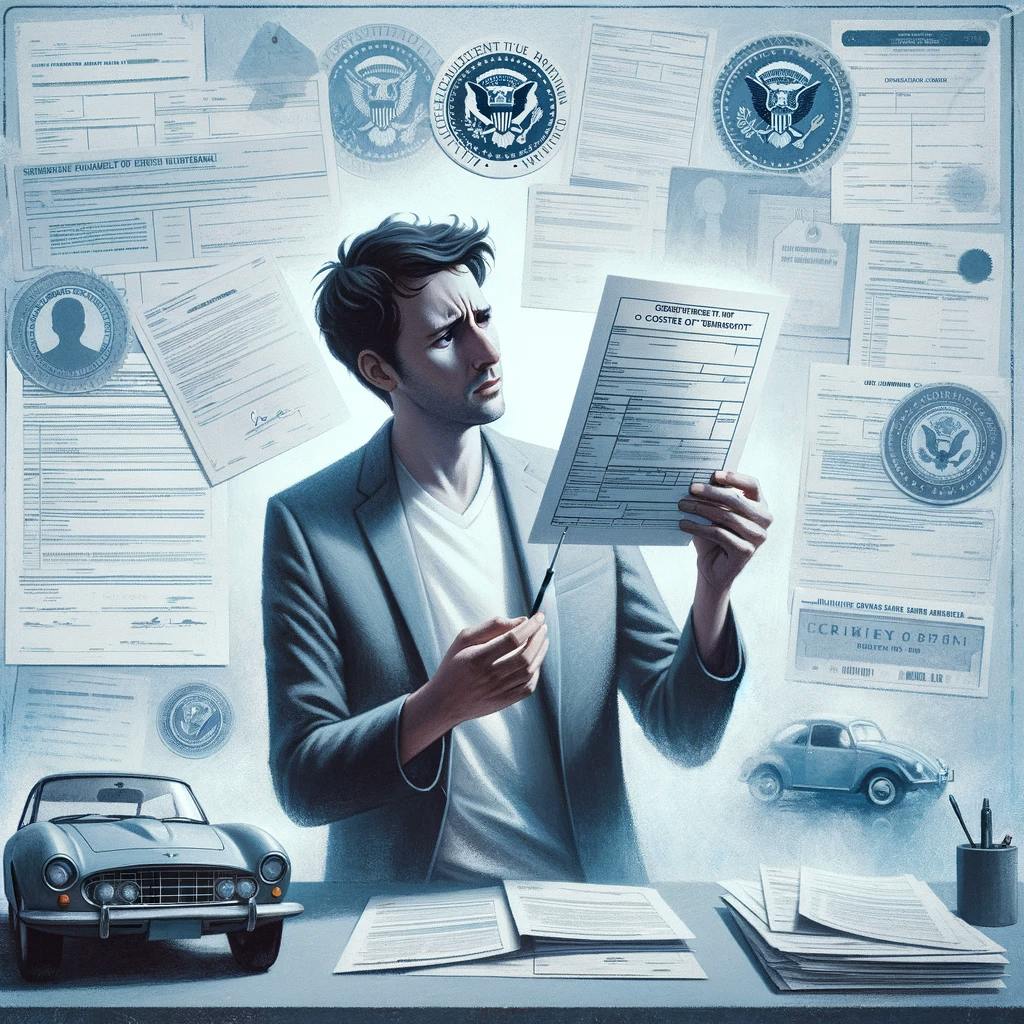 What details are on a V750 Certificate of Entitlement?