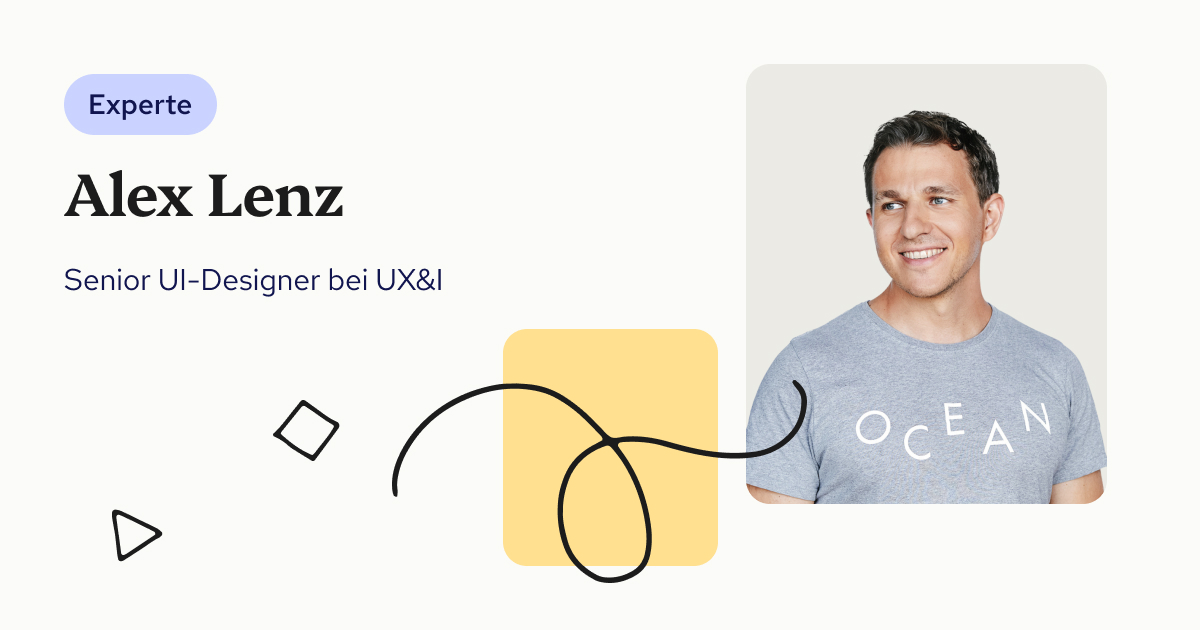 Senior UI-Designer Alex Lenz bei UX&I GmbH