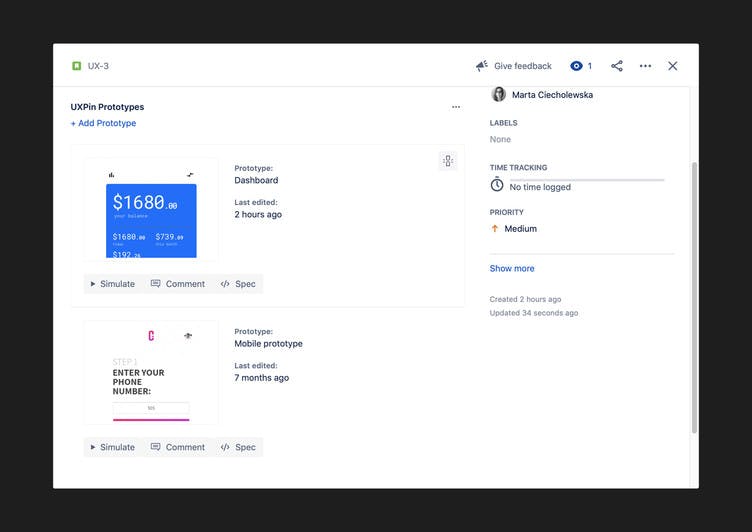 Jira Integration | Dashboard