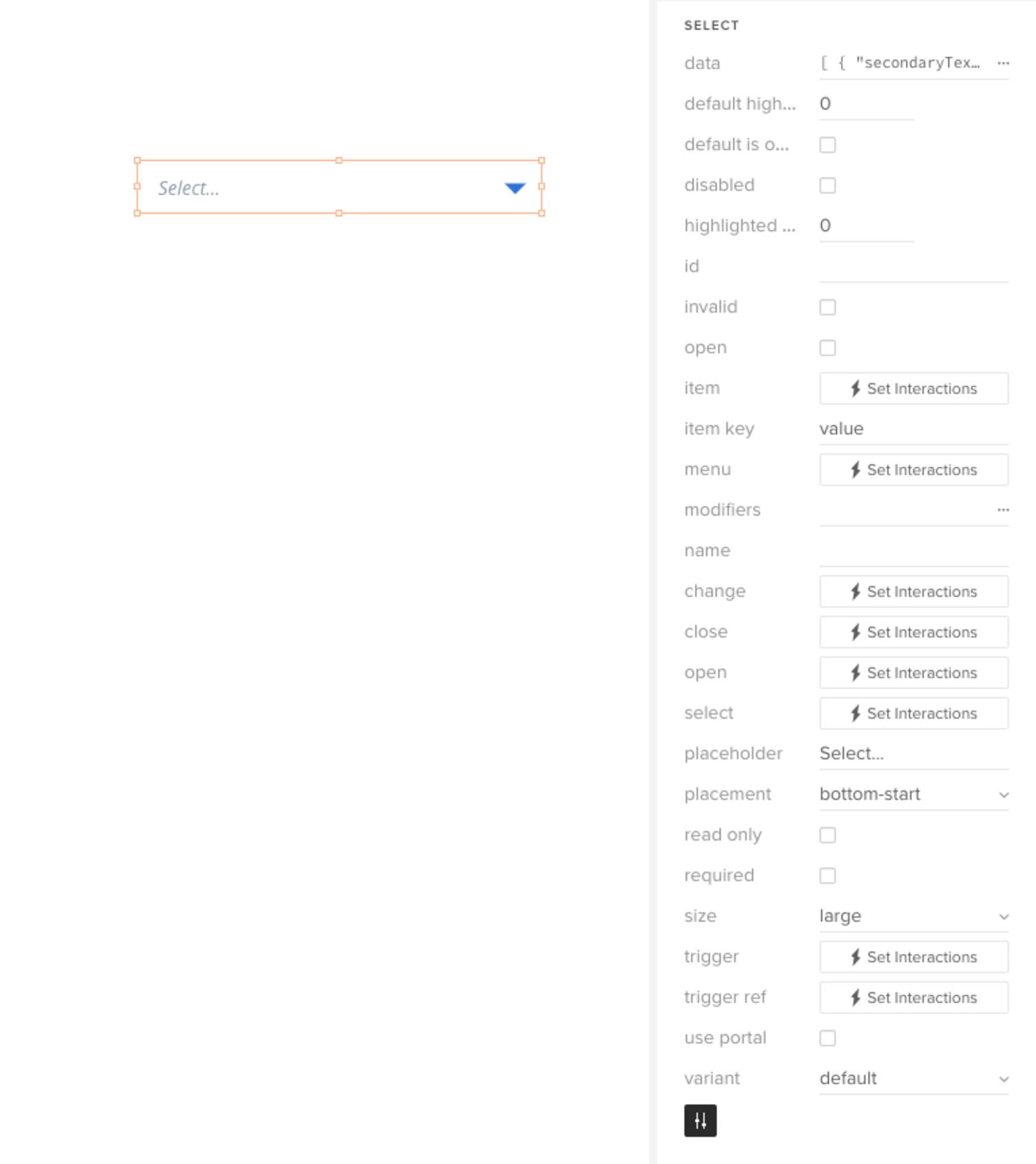 Configuring the Properties Panel | Merge