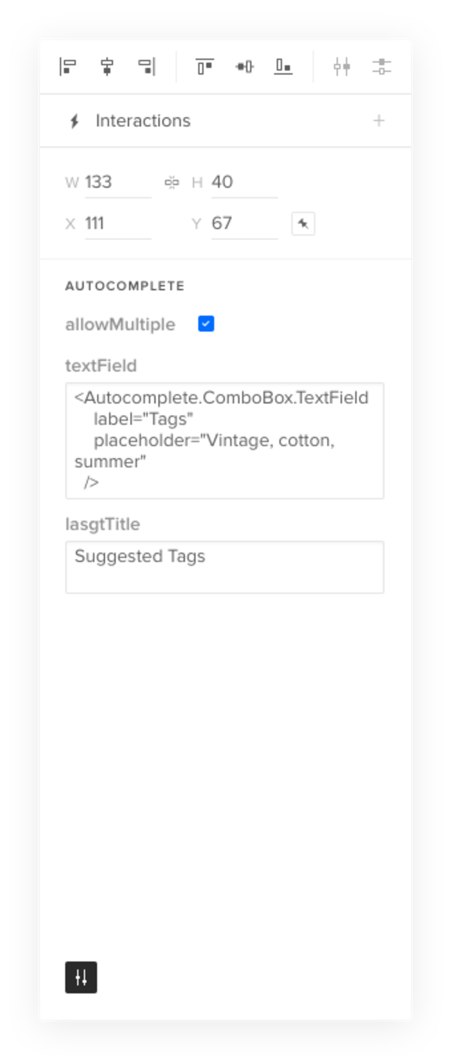 Adjusting Components Merge
