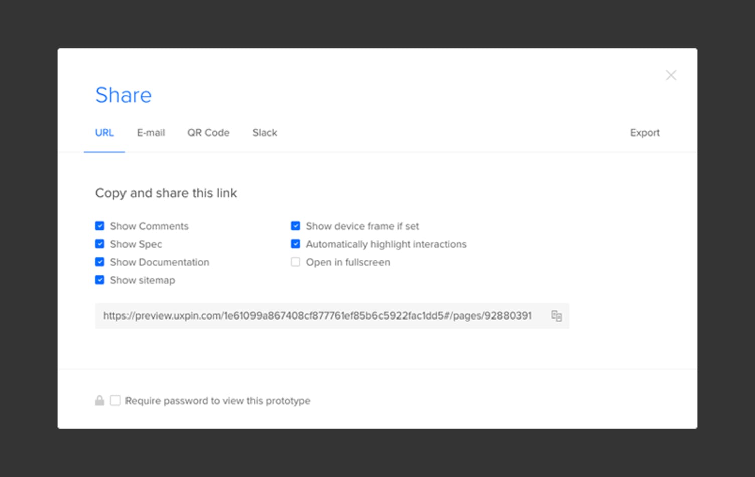 Preview and Share | Sharing