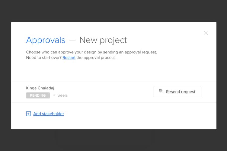 Approval Process | Dashboard