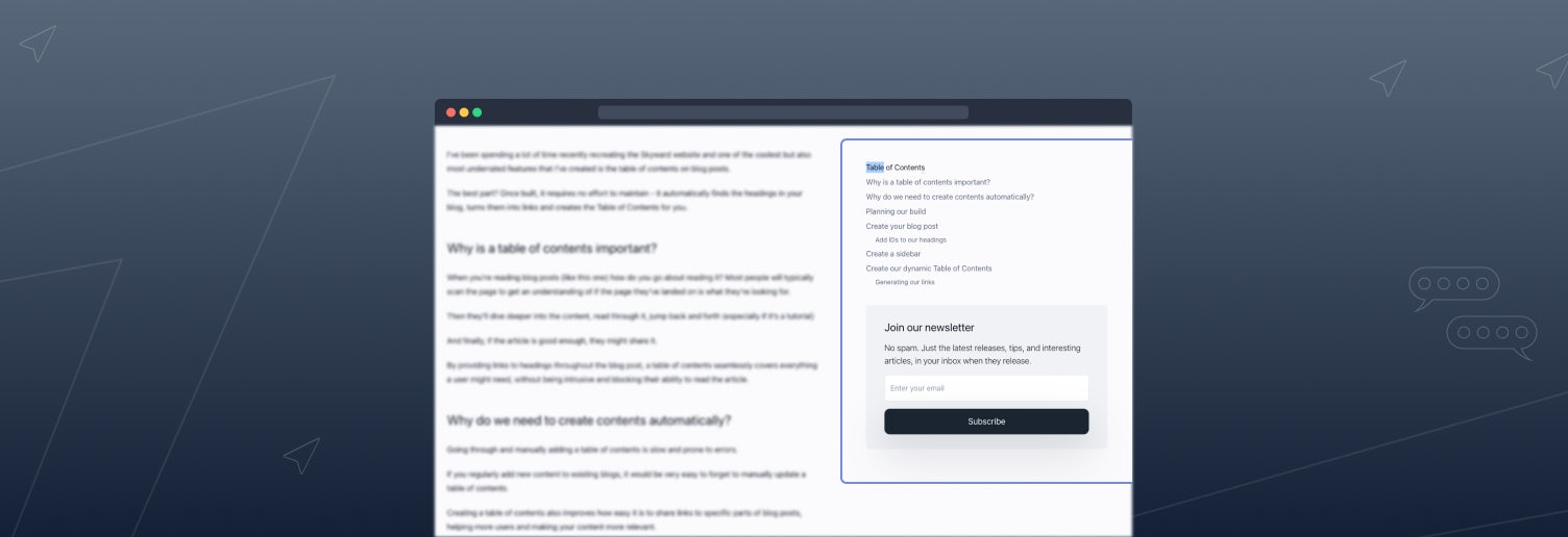 How To Create A Table Of Contents Automatically Using Prismic And Nextjs