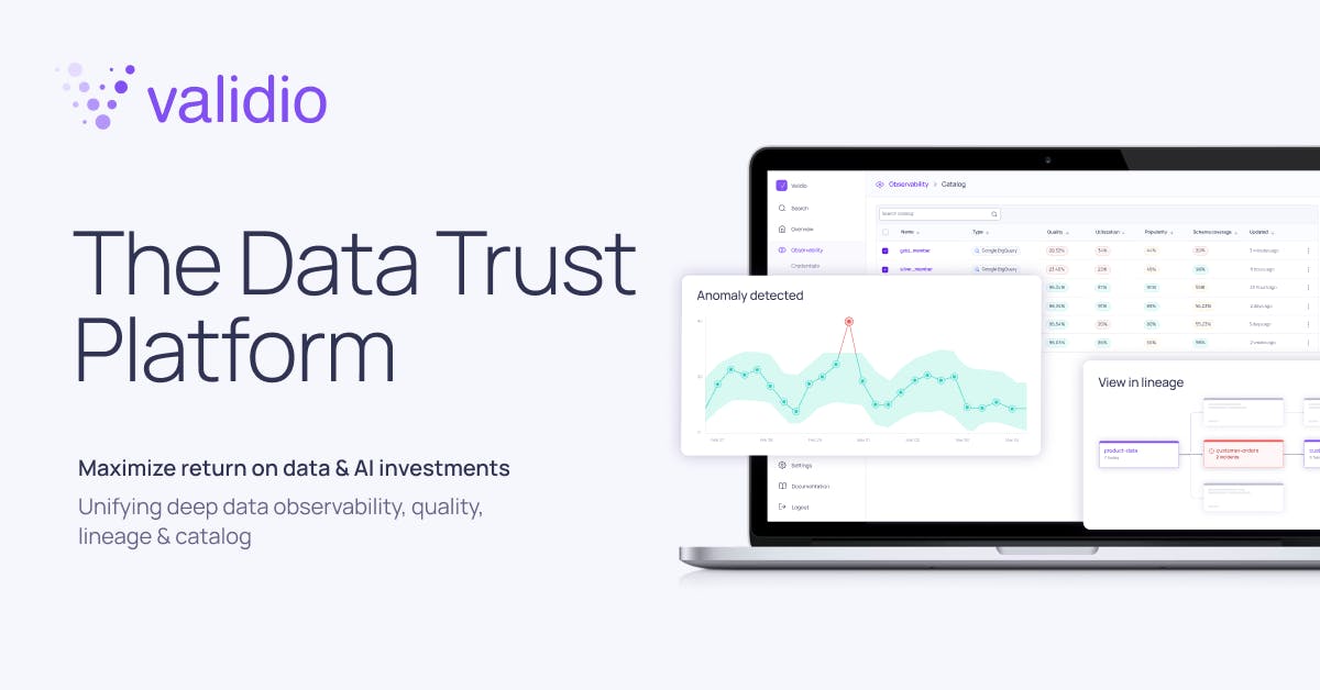 Validio | The Data Trust Platform