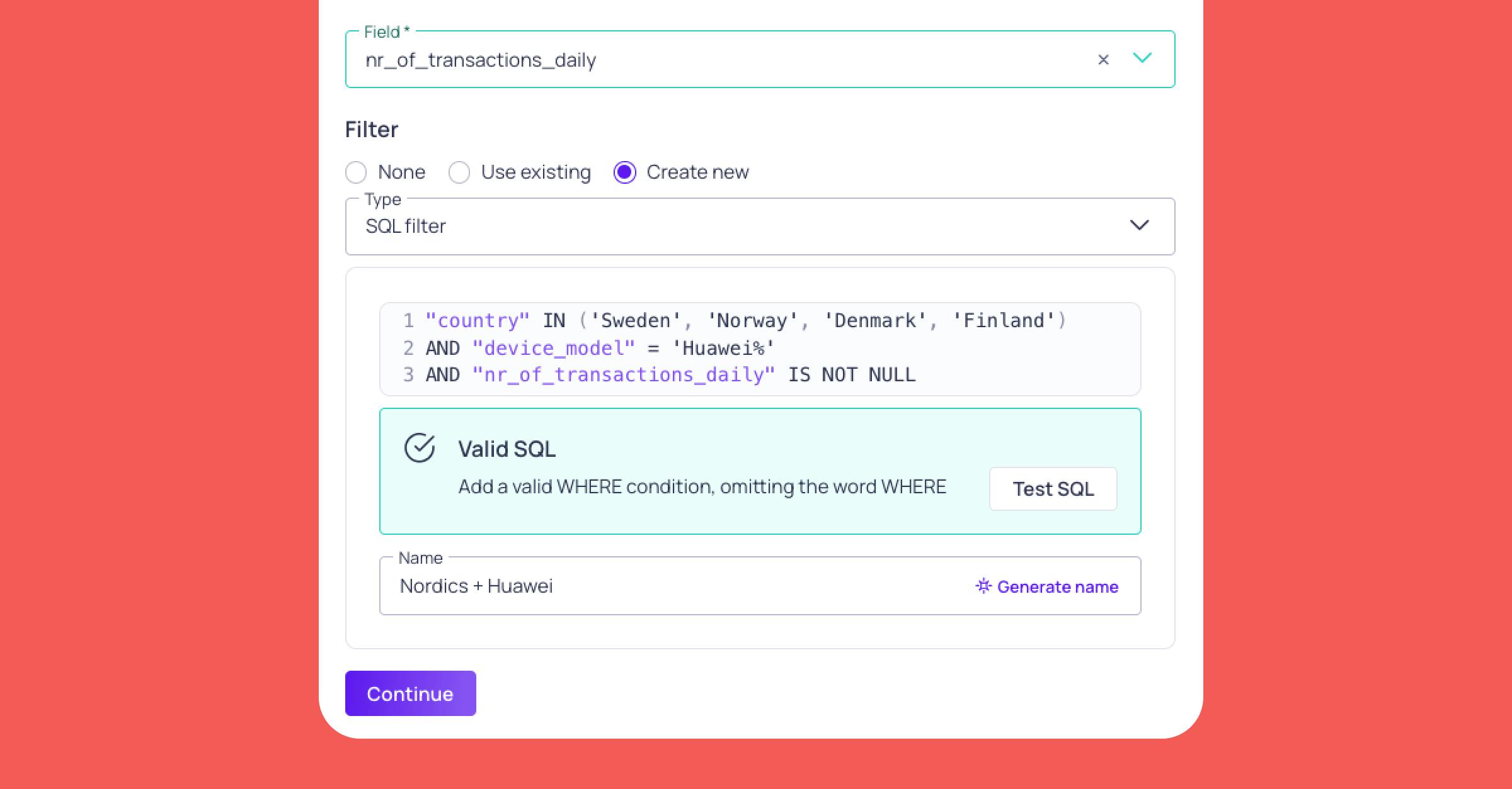 Simplify your data monitoring with Validio's new Segment Filtering feature