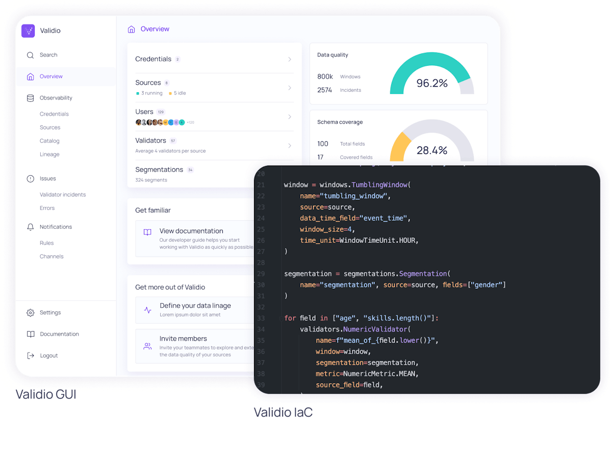 Validio | The Data Trust Platform