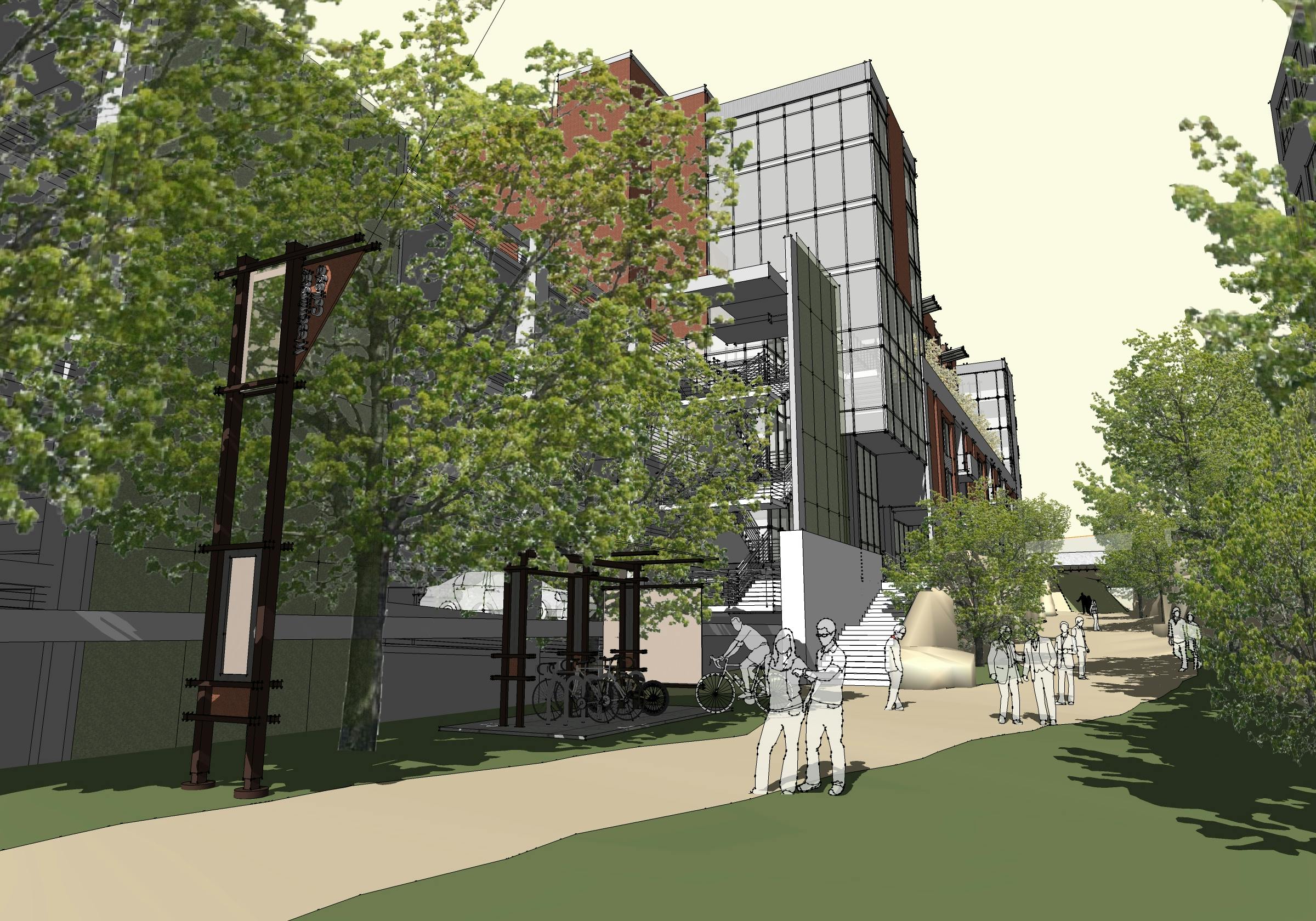Westminster University pathway rendering