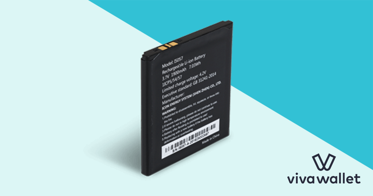 Viva Wallet D200 WiFi/GPRS Card Terminal Battery - viva.com