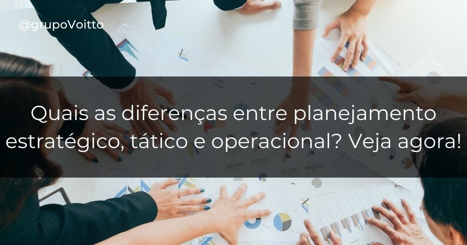 O que é o planejamento estratégico, tático e operacional?