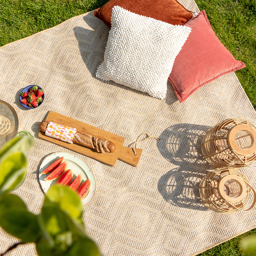 Buiten fleur je op met een tuinkleed of terraskleed - Volero